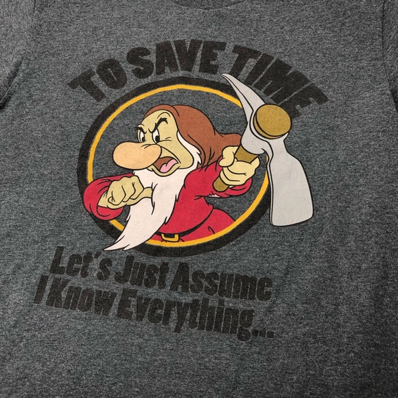 Disney | Shirts | Disney Graphic Tshirt Grumpy | Poshmark